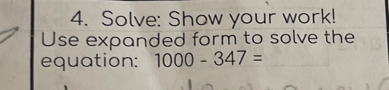 Solved Solve: Show your work! Use expanded form to solve the | Chegg.com