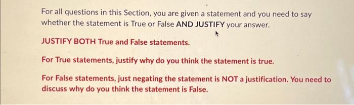 Solved For all questions in this Section, you are given a | Chegg.com