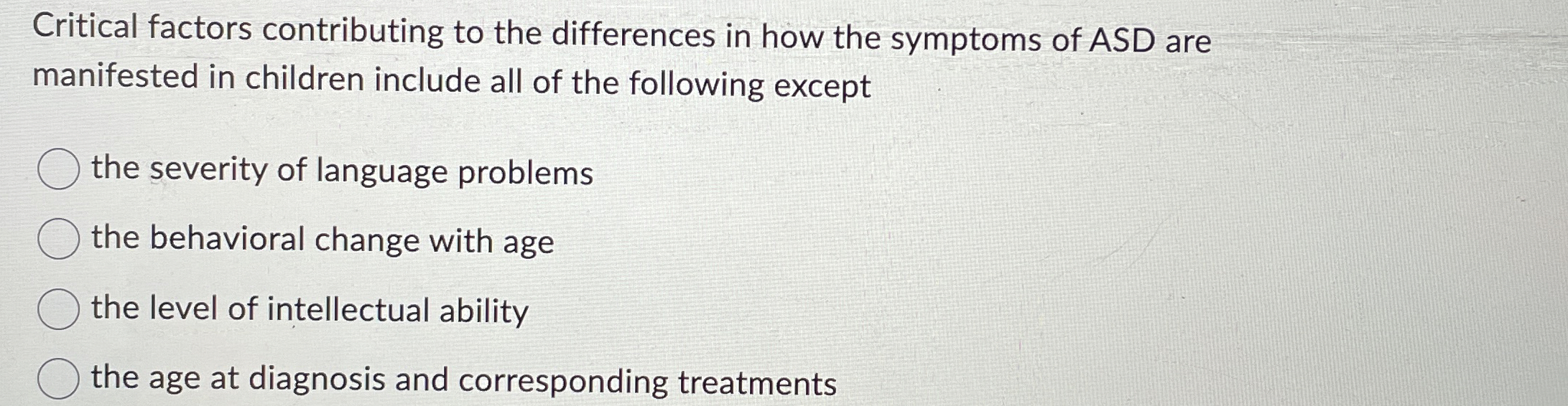 Solved Critical factors contributing to the differences in | Chegg.com