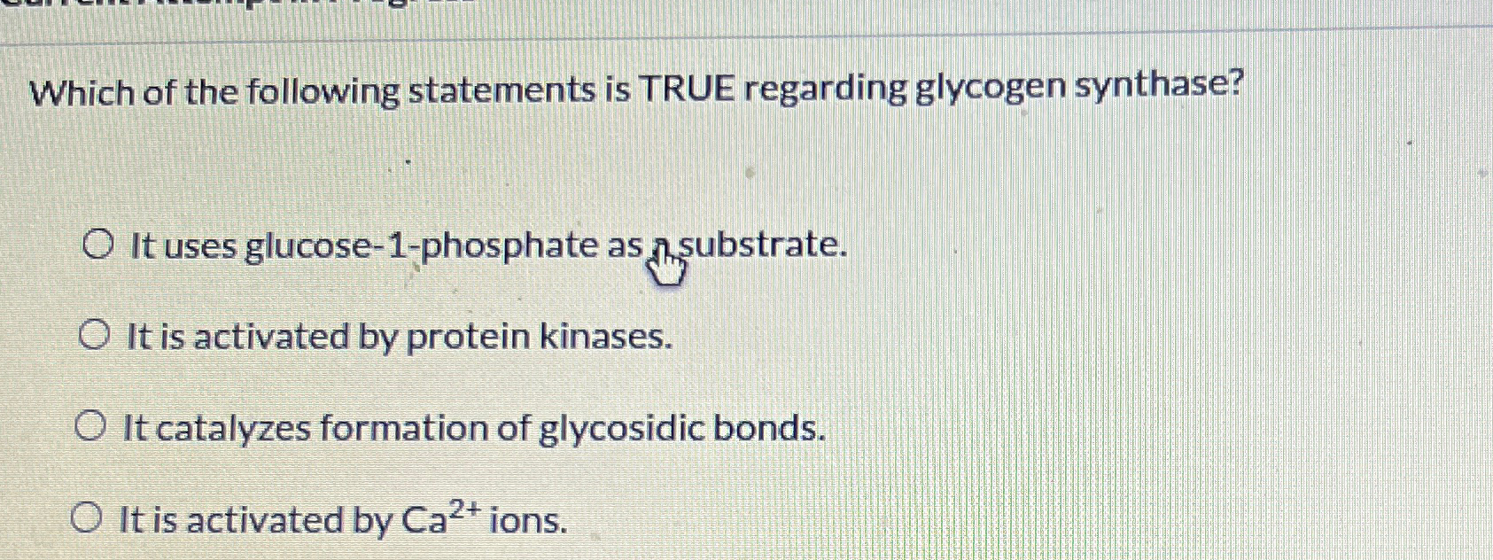 Solved Which of the following statements is TRUE regarding | Chegg.com