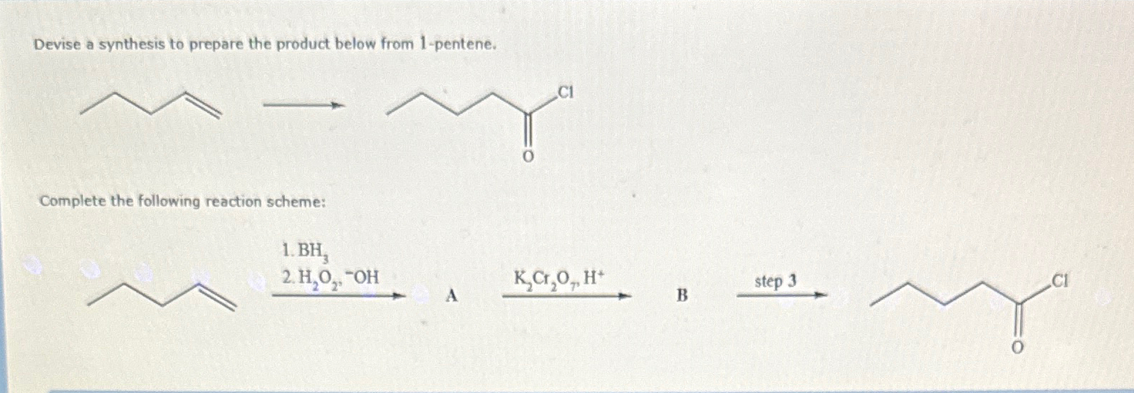 Solved Devise a synthesis to prepare the product below from | Chegg.com