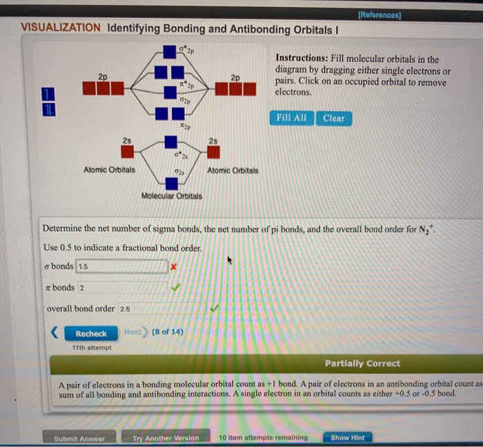Solved (References] VISUALIZATION Identifying Bonding and | Chegg.com