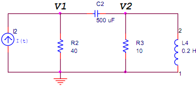Solved Write a simplified node equation for the V1 node. | Chegg.com