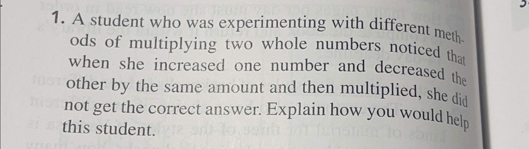 Solved A student who was experimenting with different meth. | Chegg.com