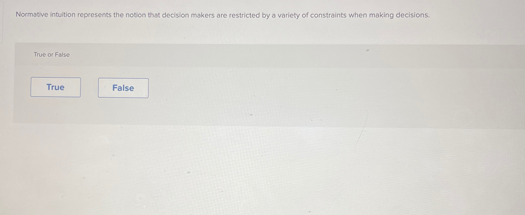 Solved Normative intuition represents the notion that | Chegg.com