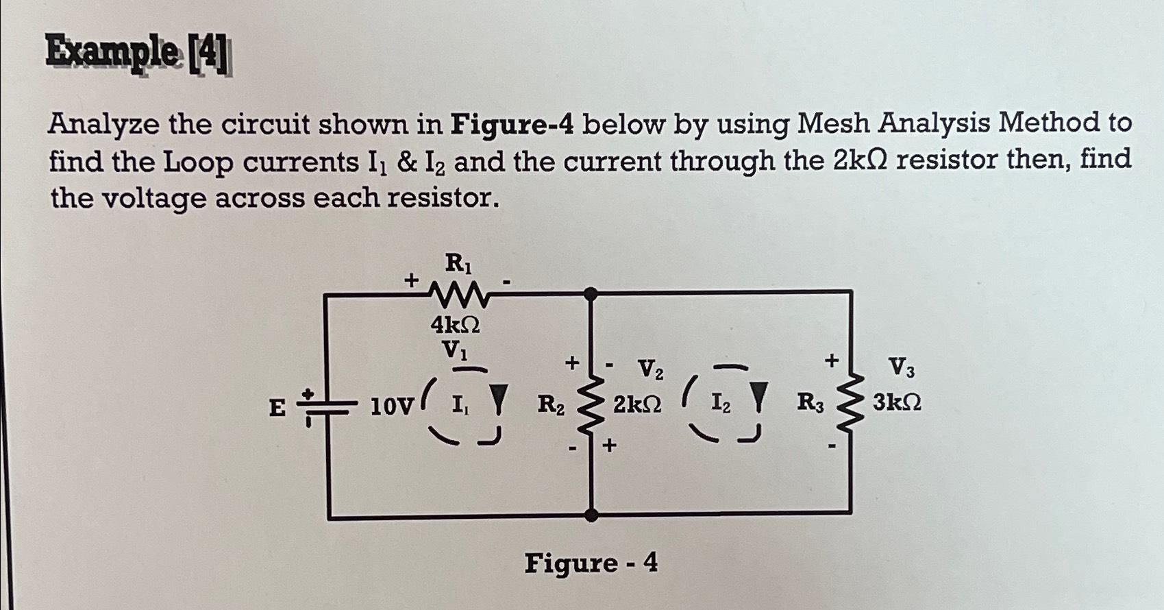 Solved Example [4]Analyze the circuit shown in Figure- 4 | Chegg.com