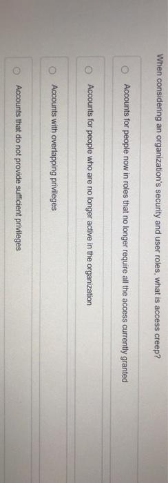 Solved Which of the following is a characteristic of a | Chegg.com