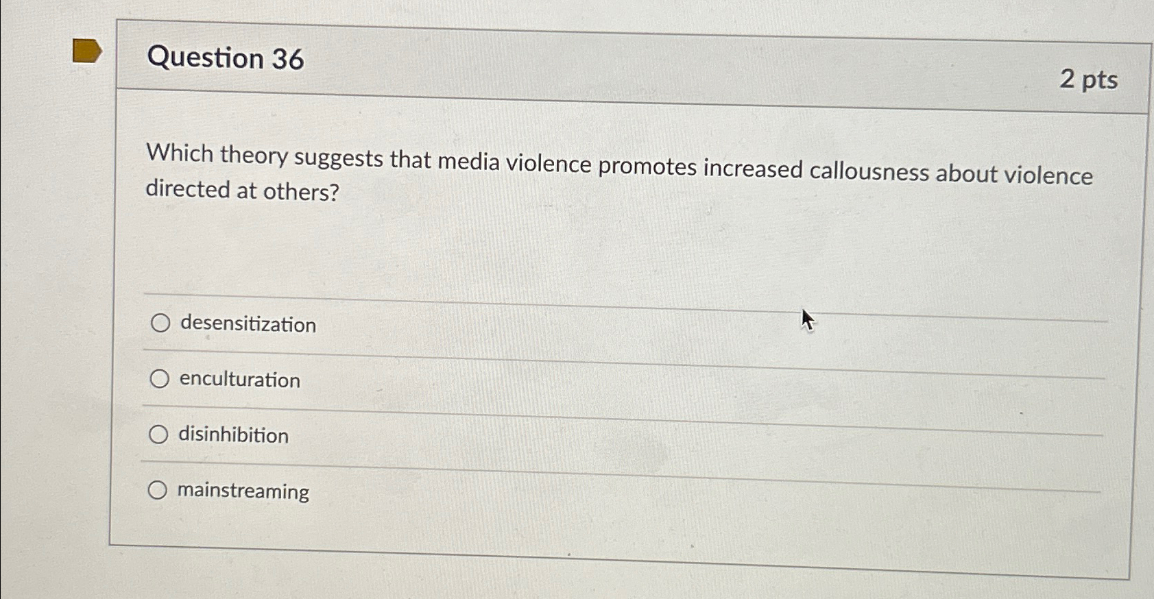 Solved Question 362 ﻿ptsWhich theory suggests that media | Chegg.com