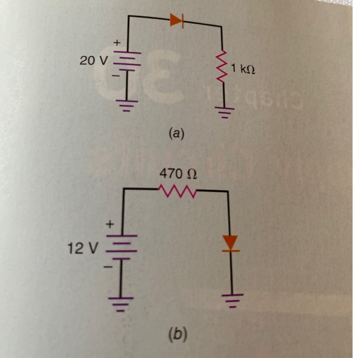 Solved Diode 2nd Approximation similar to problem 29.8 using | Chegg.com