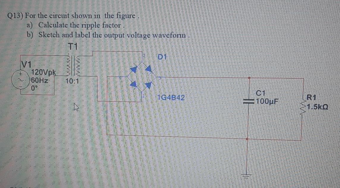 Solved Q12) Determine the output voltage Vo in the circuit | Chegg.com
