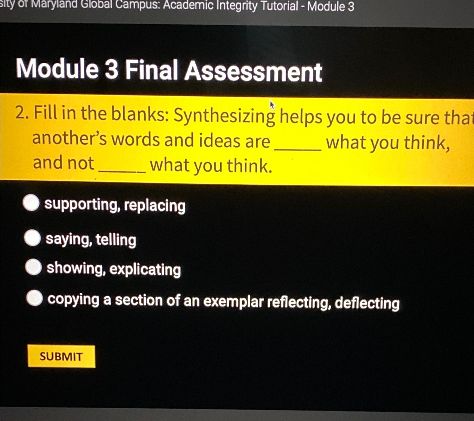 Solved Module 3 ﻿Final Assessment2. ﻿Fill in the blanks: | Chegg.com