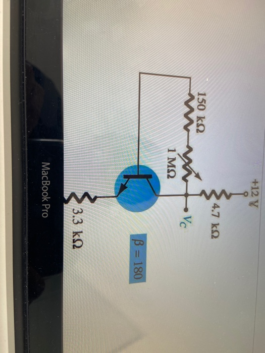 Solved determine the Range of possible collector voltage VC | Chegg.com
