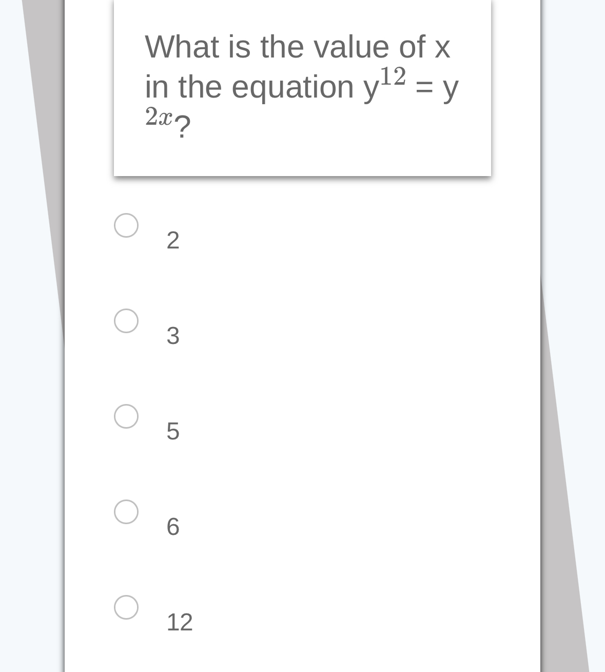 Solved What is the value of x ﻿in the equation | Chegg.com
