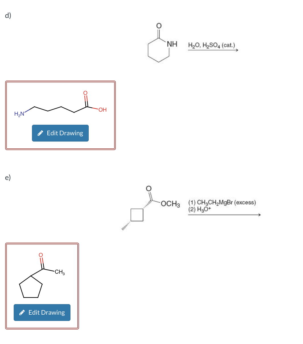Solved Write structural formulas for the major organic | Chegg.com