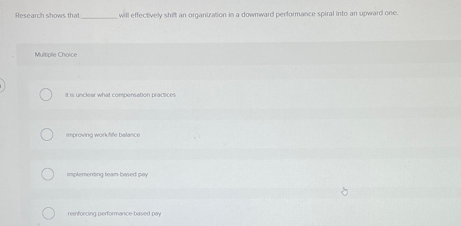 Solved Research shows thatwill effectively shift an | Chegg.com