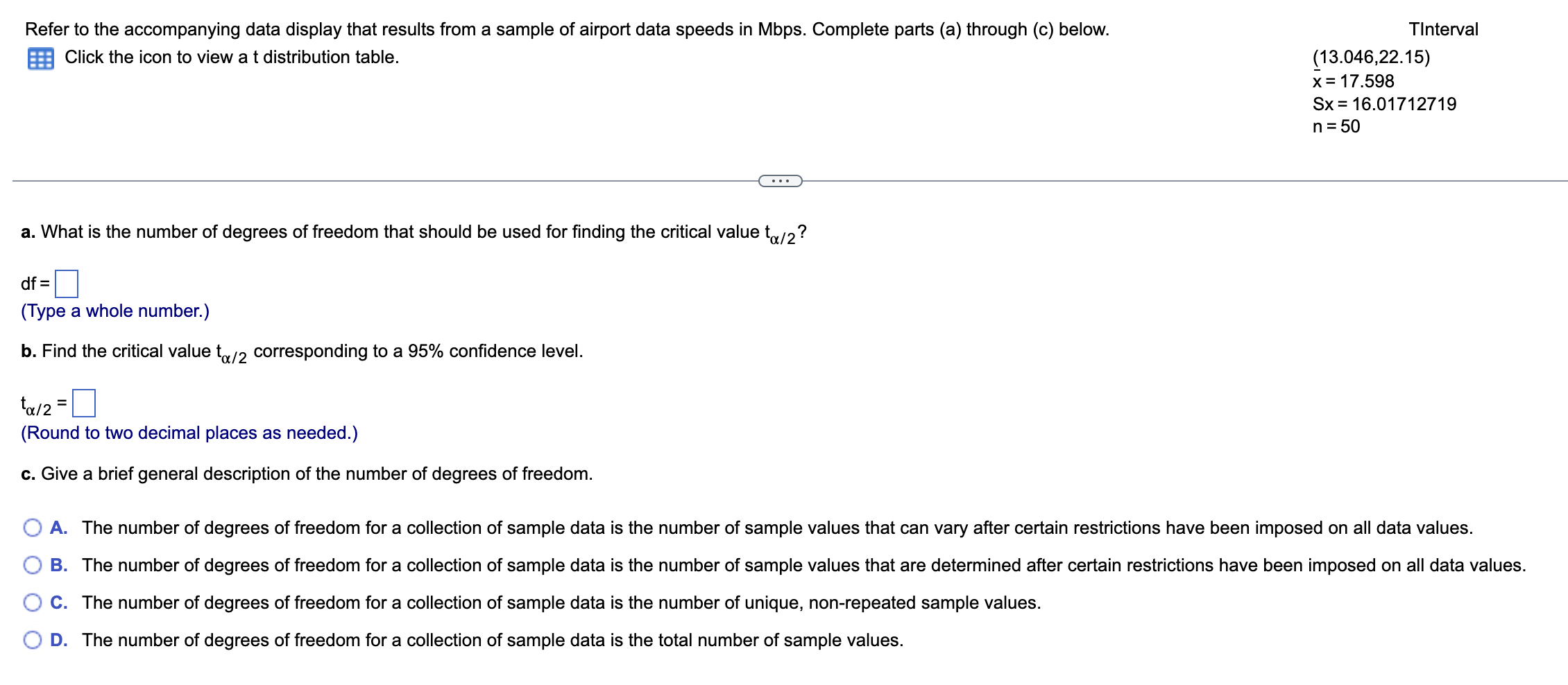 Solved Refer to the accompanying data display that results | Chegg.com