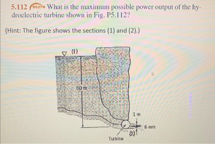 Solved 5112 What Is The Maximum Possible Power Output Of 
