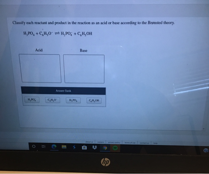 Solved Classify each reactant and product in the reaction as | Chegg.com
