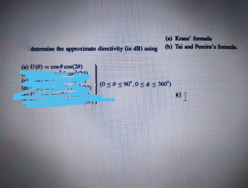Solved (a) Kraus' formula determine the approximate | Chegg.com