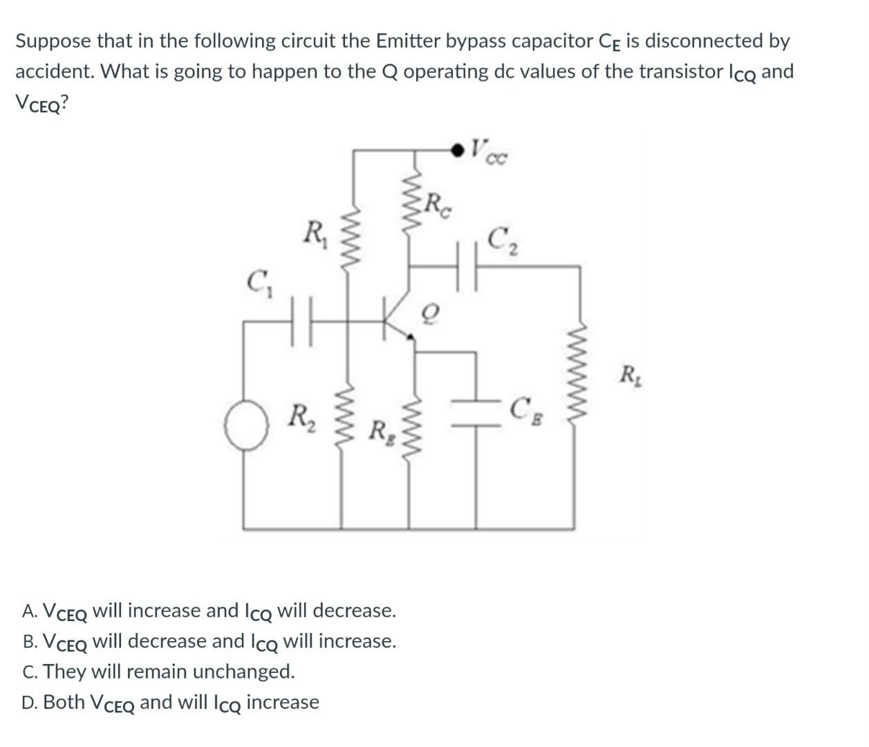 Solved Suppose that in the following circuit the Emitter | Chegg.com