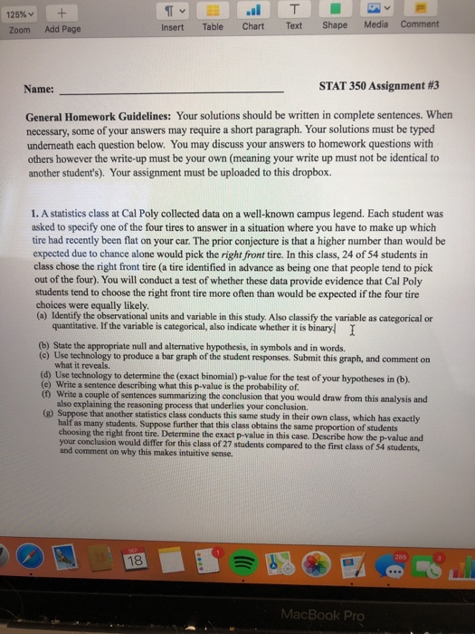 125% Zoom + Add Page T Text Insert Table Chart Shape | Chegg.com