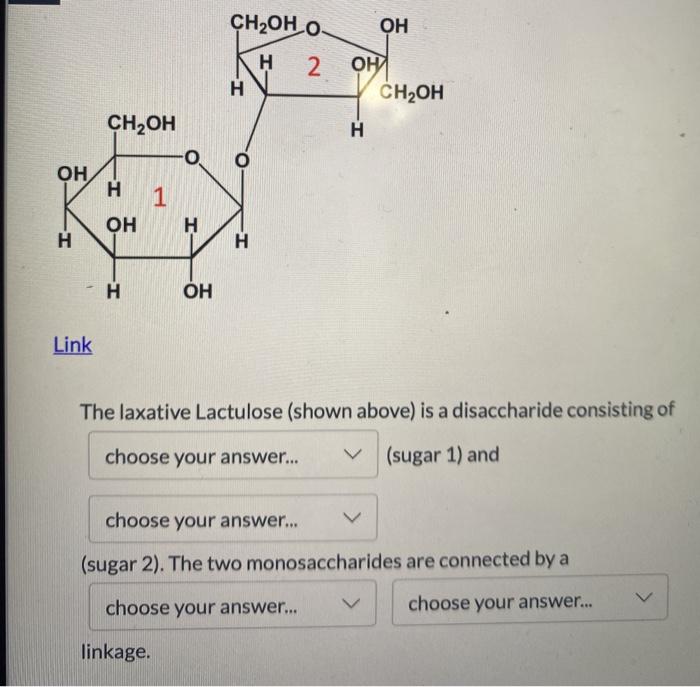 Solved CH2OH O OH H H 2 OH CH2OH CH2OH H OH H 1 OH H H H H | Chegg.com
