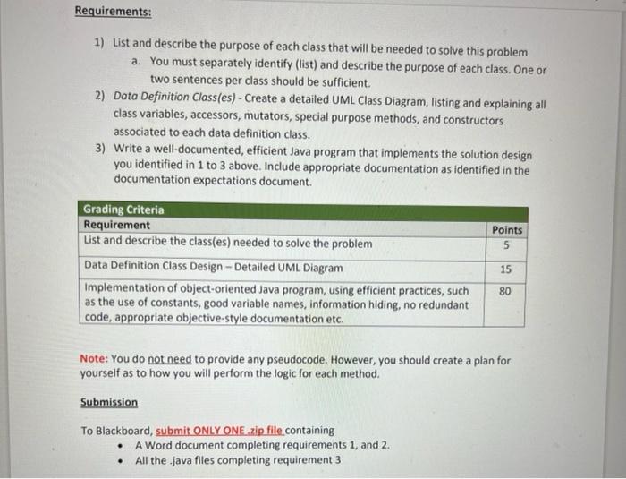 Solved Use JAVA with data definition class and | Chegg.com Solved Use JAVA with data definition class and | Chegg.com