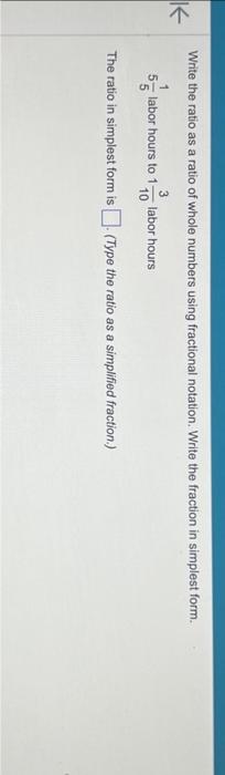 Solved Write the ratio as a ratio of whole numbers using | Chegg.com