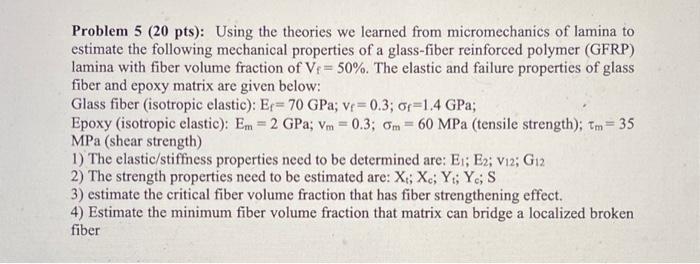 Solved Problem 5 (20 pts): Using the theories we learned | Chegg.com