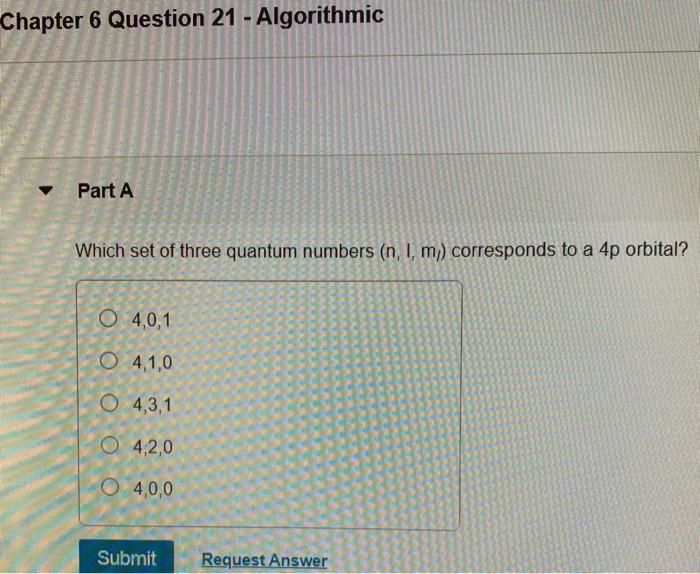 Solved Chapter 6 Question 21 - Algorithmic Part A Which set | Chegg.com