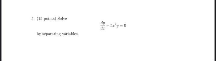 Solved 4. (25 points) Without solving, classify each of the | Chegg.com