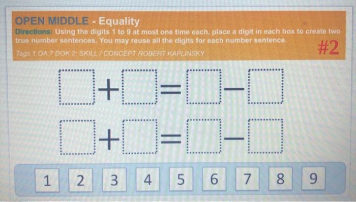 Solved Please help asap:) Using the digits 1 to 9 (only | Chegg.com