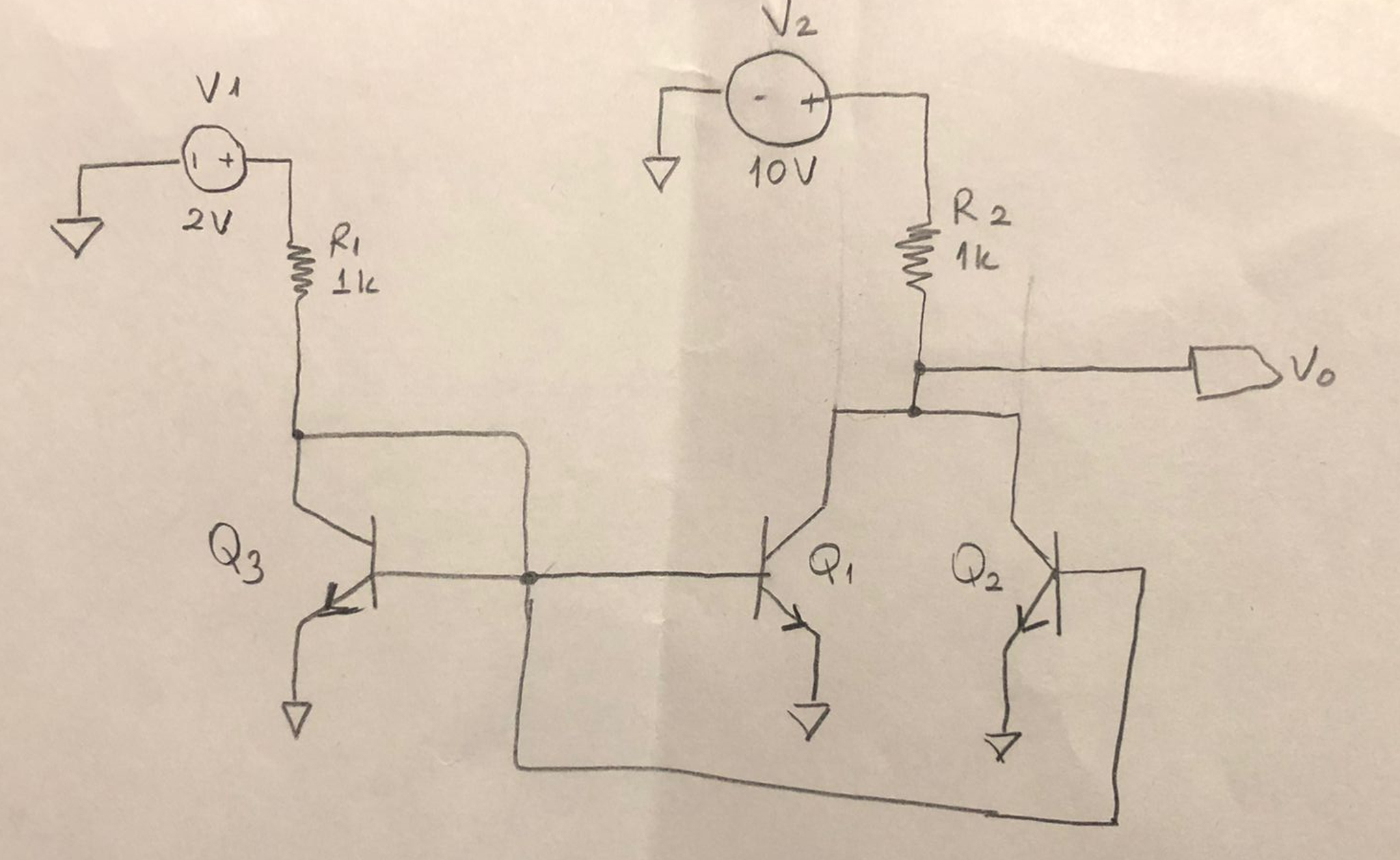 Solved In the circuit above, the input current is amplified | Chegg.com