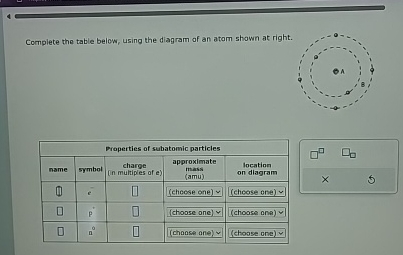 Solved Complete the table below, using the diagram of an | Chegg.com