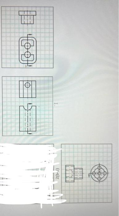 Solved Draw The Two Given Views And The Indicated Section 