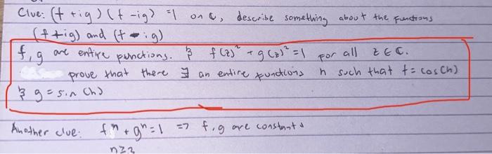 Solved the topic covered here is complex analysis | Chegg.com