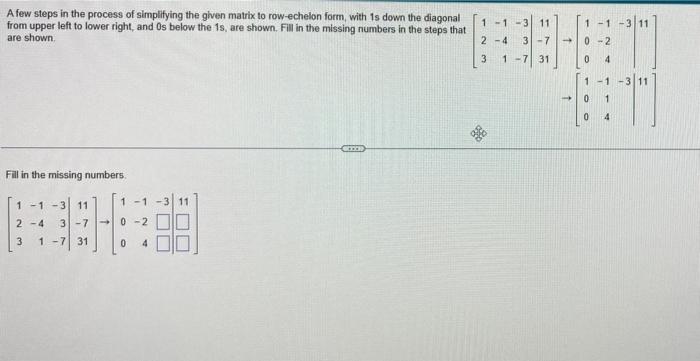 Solved A few steps in the process of simplifying the given | Chegg.com