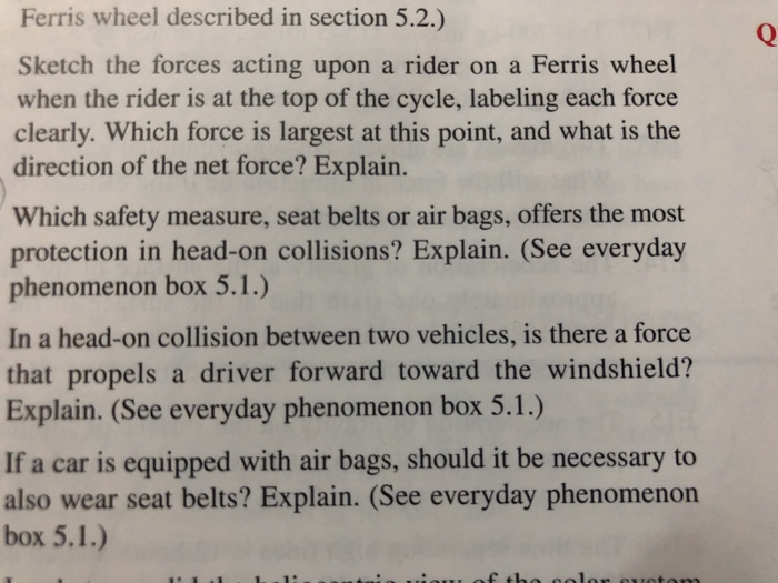 Solved Ferris wheel described in section 5.2.) Q Sketch the | Chegg.com