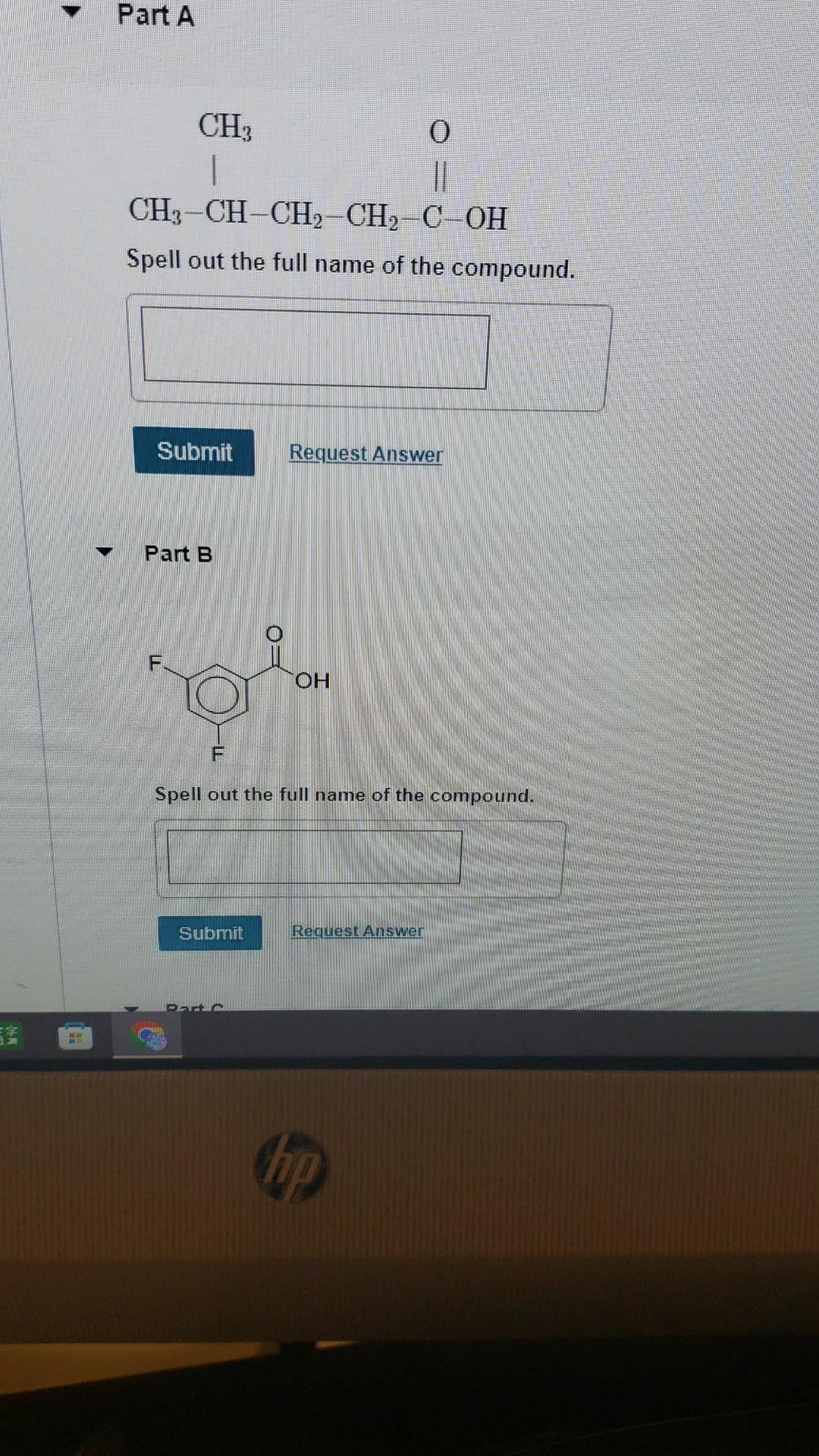 Solved CH3−CH−CH2−CH2−C−OH Spell out the full name of the | Chegg.com