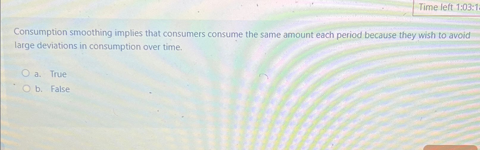 Solved Consumption smoothing implies that consumers consume | Chegg.com