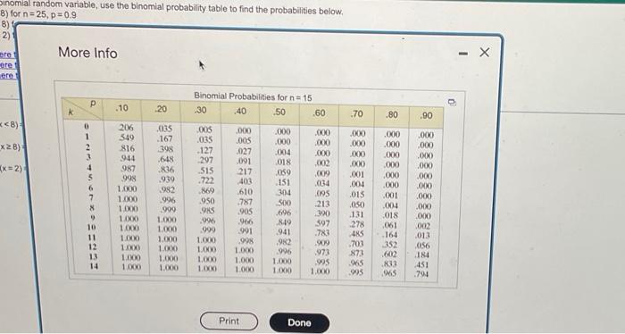 Solved inomial random variable, use the binomial probability | Chegg.com