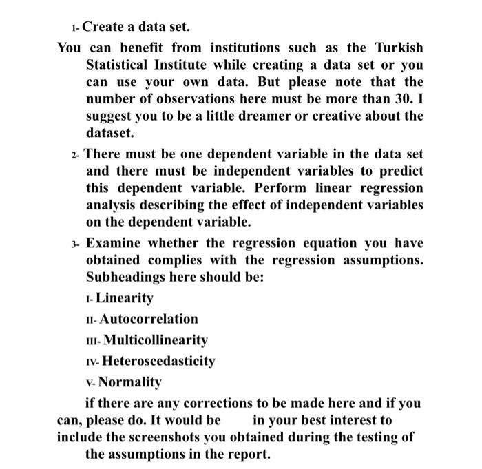 Solved 1- Create a data set. You can benefit from | Chegg.com