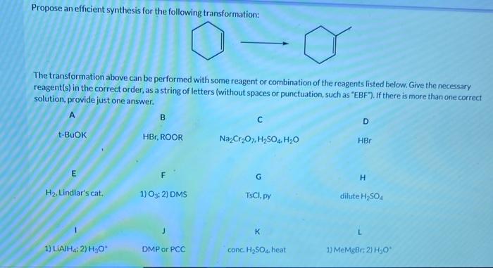Solved Propose an efficient synthesis for the following | Chegg.com