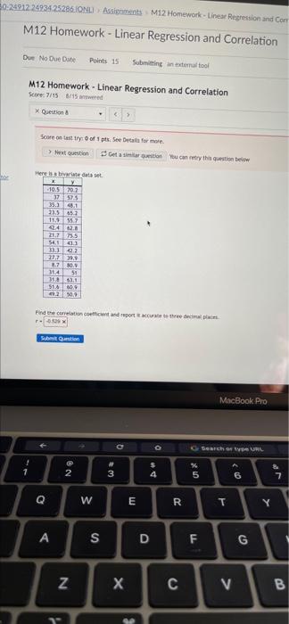 Solved 30-2491224934 25286 ONLI Assements M12 Homework | Chegg.com