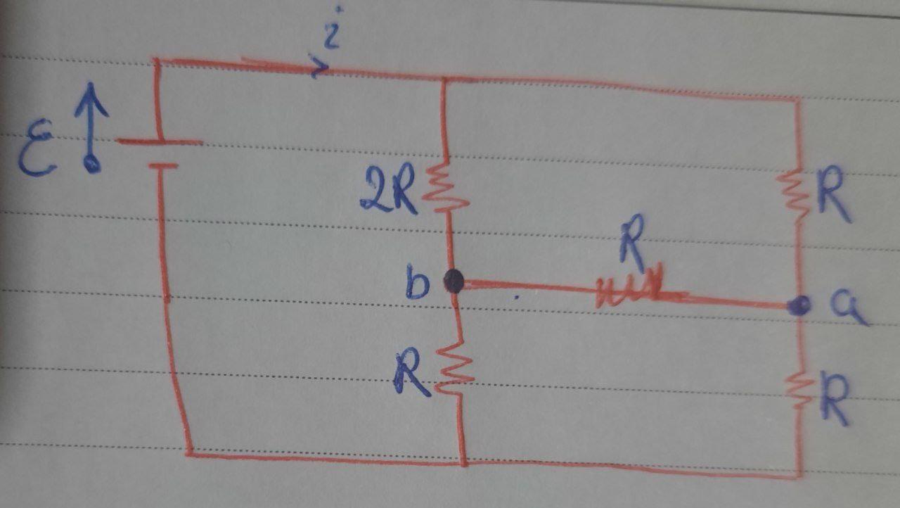 Solved find the current between (a) and (b) R and ε Values | Chegg.com
