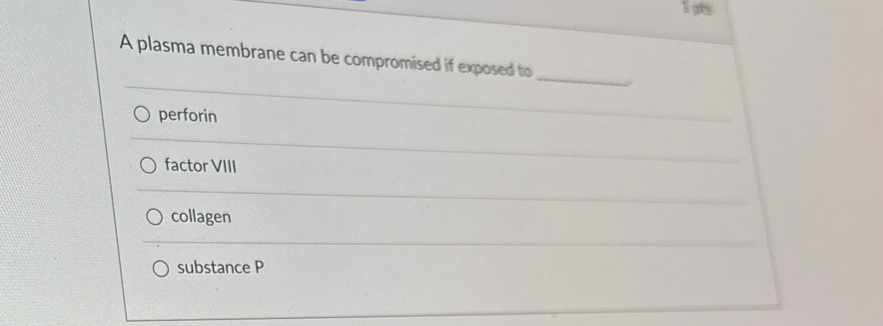 Solved A plasma membrane can be compromised if exposed to | Chegg.com