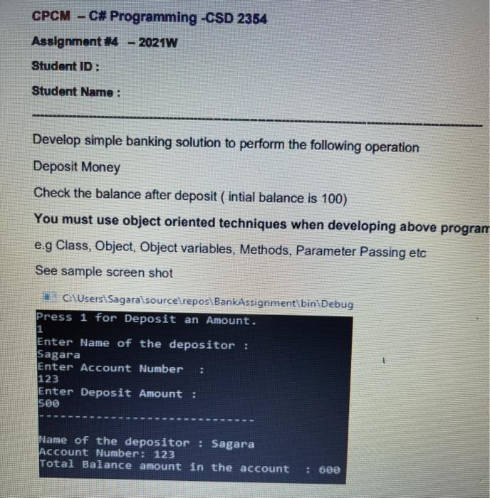 Solved Cpcm C Programming Csd 2354 Assignment 4 2021w 
