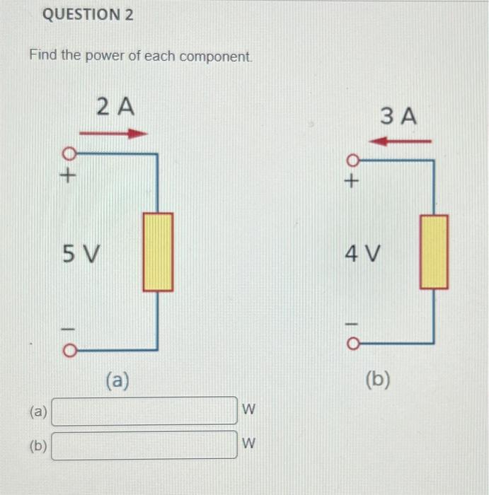 Solved Find the power of each component. | Chegg.com