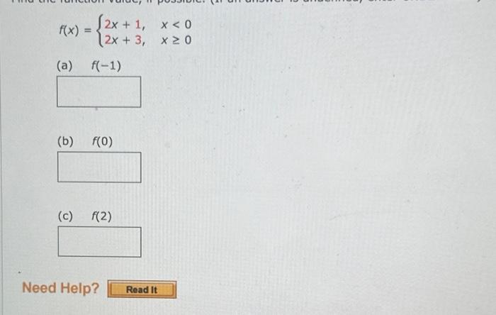 Solved Find the function value, if possible. (If an answer | Chegg.com