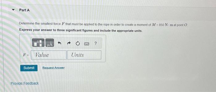 Solved Determine The Smallest Force F That Must Be Applied